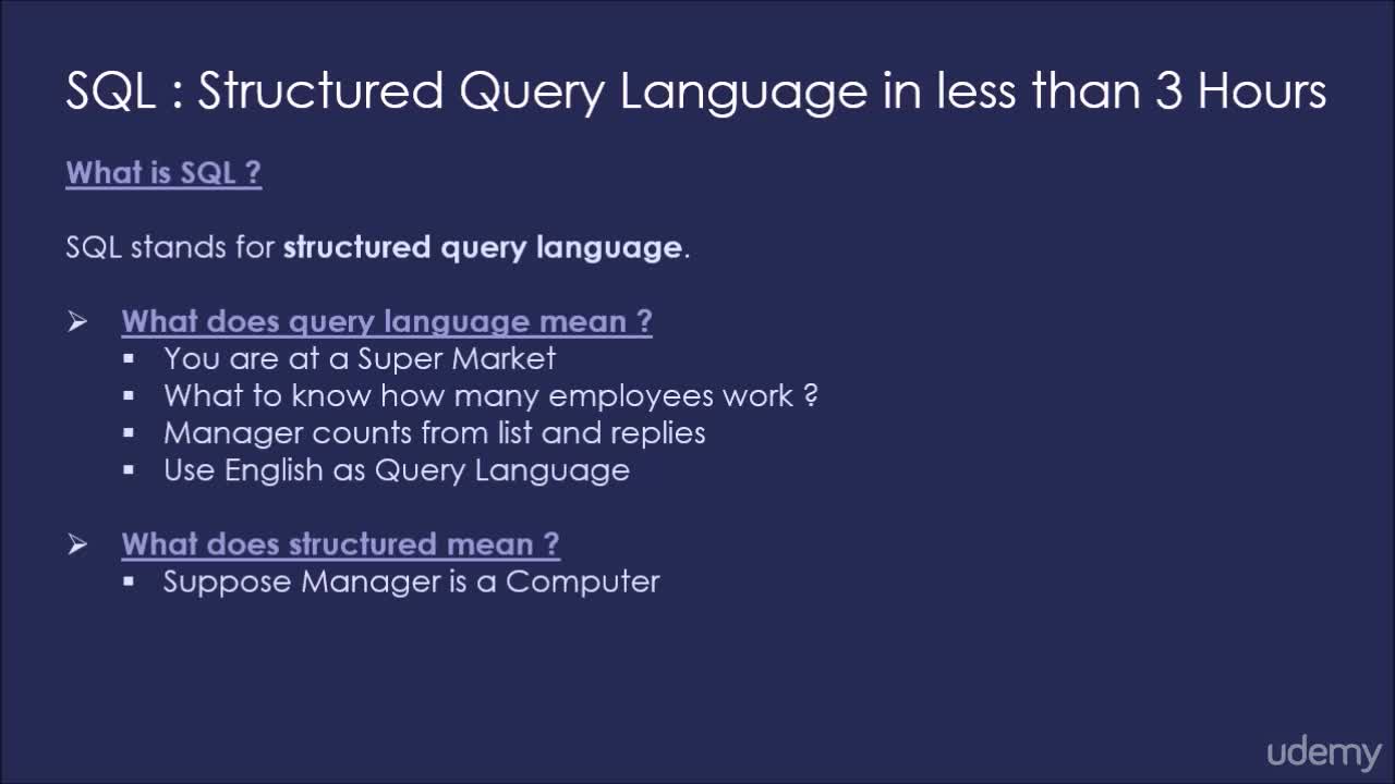 [Udemy] Learn SQL / MySQL in less than 3 Hours [ENG, 2016] :: RuTracker.org