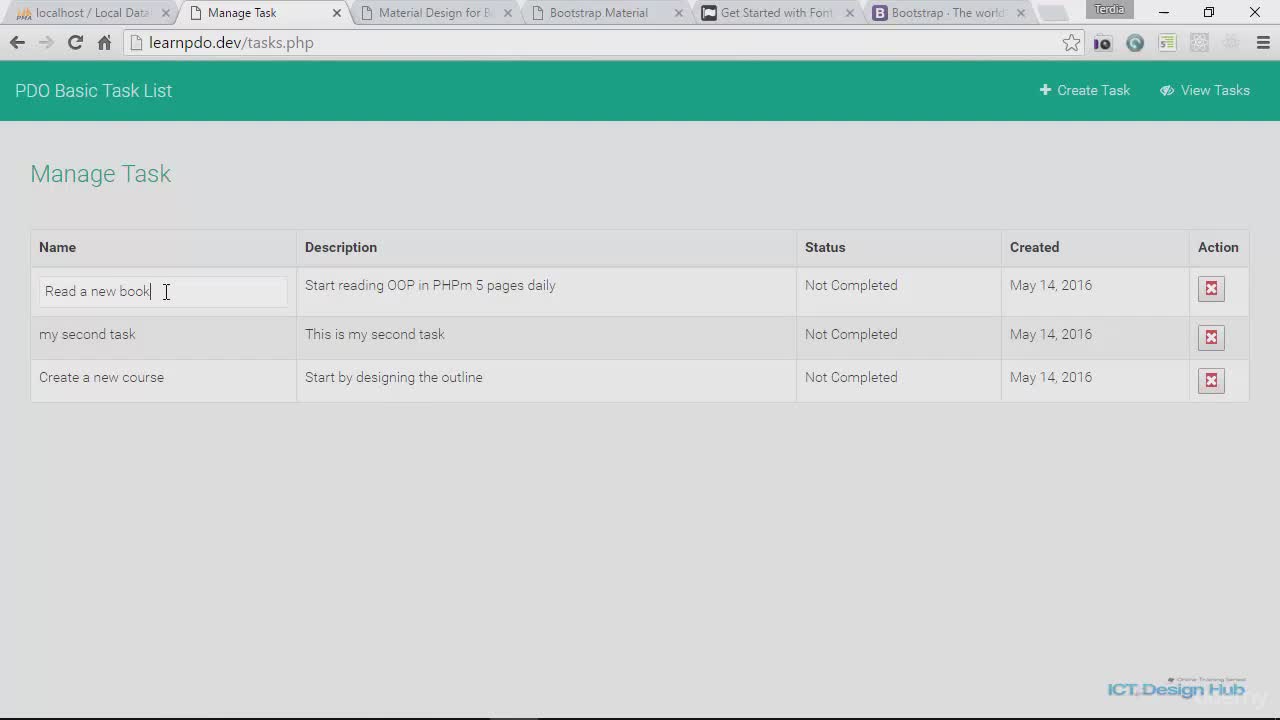 [Udemy] PHP with PDO: Build a Basic Task List with PHP, PDO & MySQL [2016, ENG] :: RuTracker.org