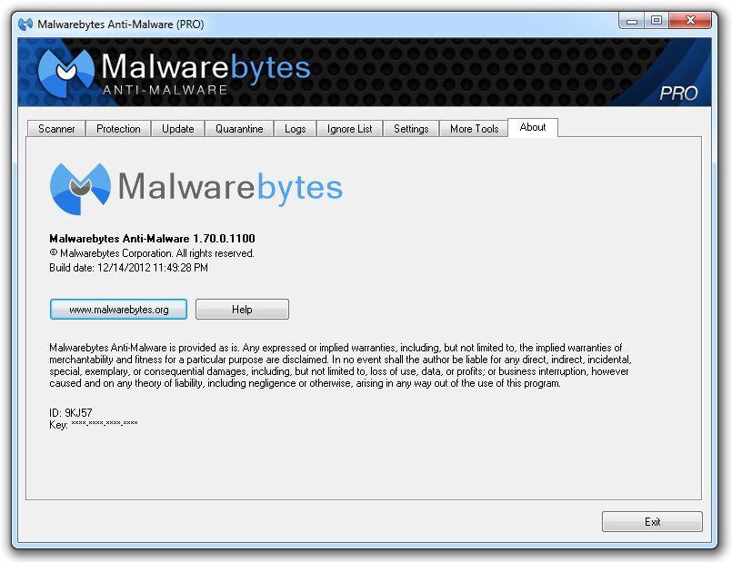 Malwarebytes anti malware pro final key : saddfoosap